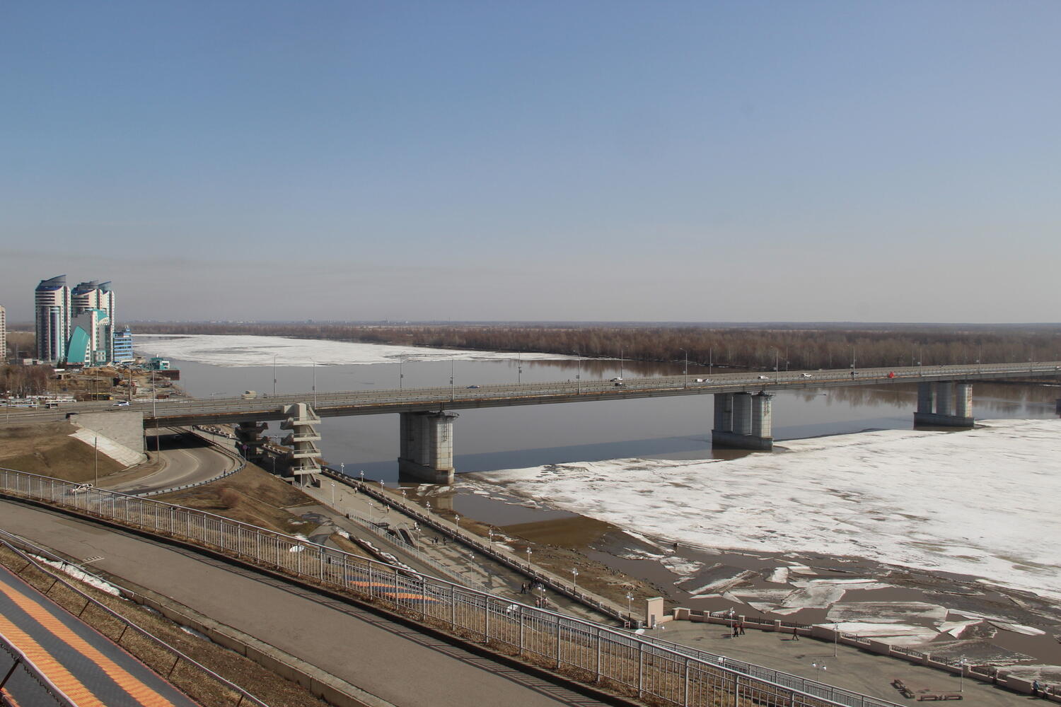 Со дня на день. Как выглядит Обь в Барнауле перед началом ледохода